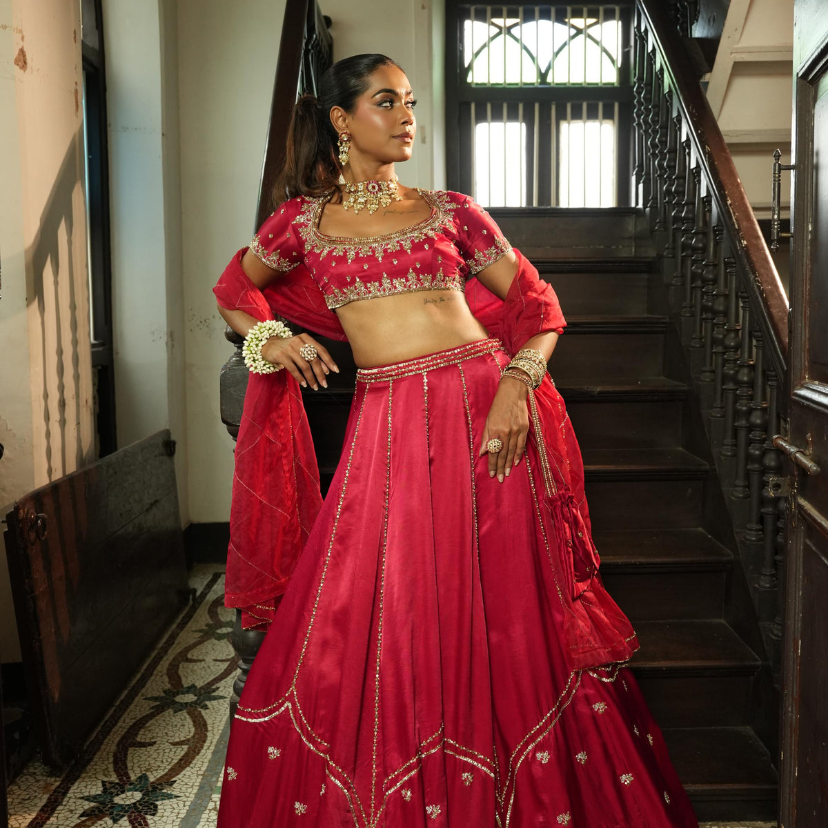 Red Lehenga – Enamour by Radhha