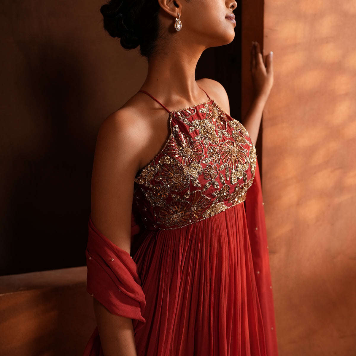 Brunt Rust In-Cut Dress (UN-EVEN FLAIR) – My Store